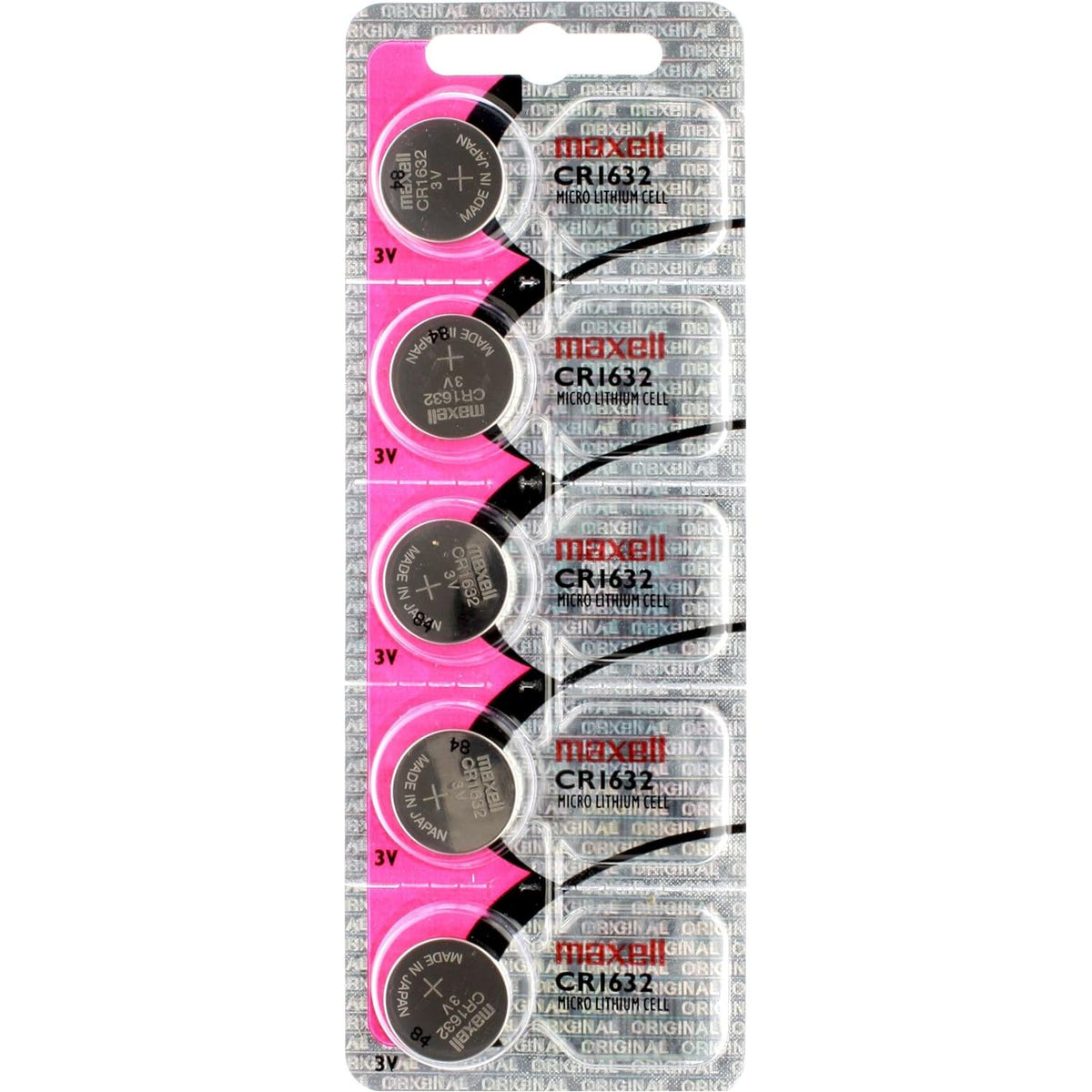MAXELL CR1632 LITHIUM BUTTON CELL BATTERIES (STRIP OF 5) – Continent-Wide