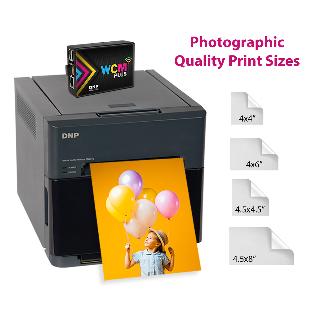 DNP EZ Pro Printer Bundle (QW410 printer, WCM-Plus & QW410 4x6 media k ...