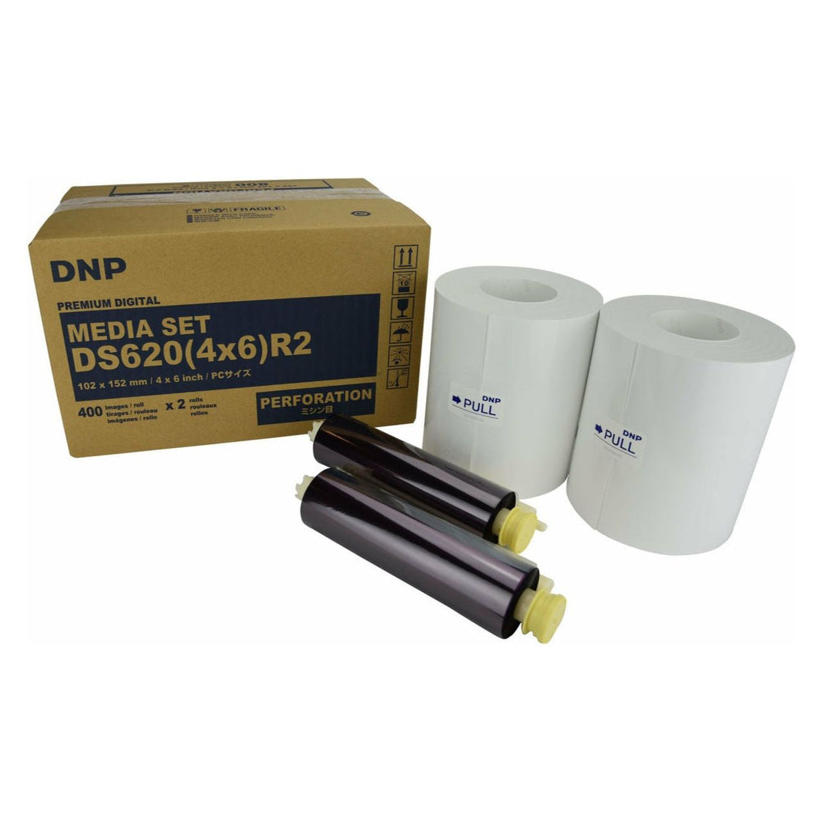 DNP DS620 Perforated Media Kit R2- 4 x 6" (Single) 2 Pack (800 Prints ...
