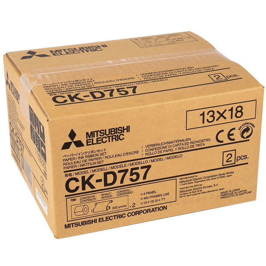 Mitsubishi CK-D757 5 x 7" Print Kit for use with CP-D70DW, CP-D707DW ...