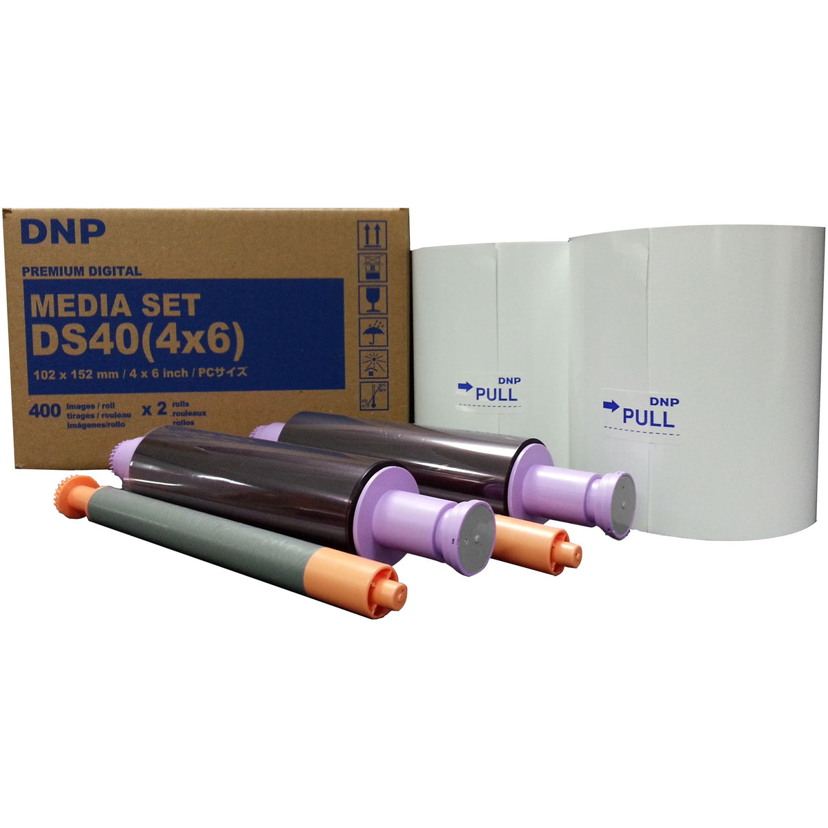DNP 4 x 6" for use with DS40 Printer 4 x 6" Print Pack, 2 Rolls, 800 P ...