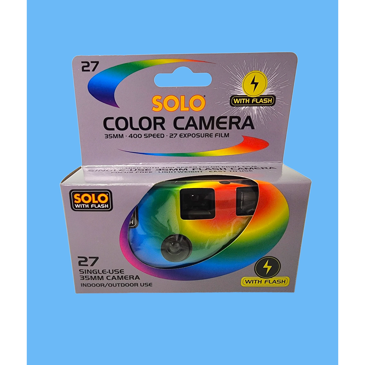 Solo Single-Use Flash Camera iso 400 film / 27 exposure – Continent-Wide
